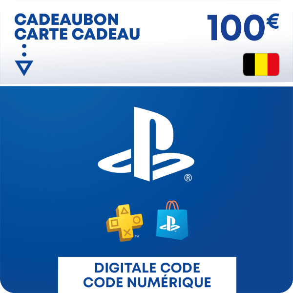 Carte PSN BE | 100 € | Pour de plus gros achats en jeu