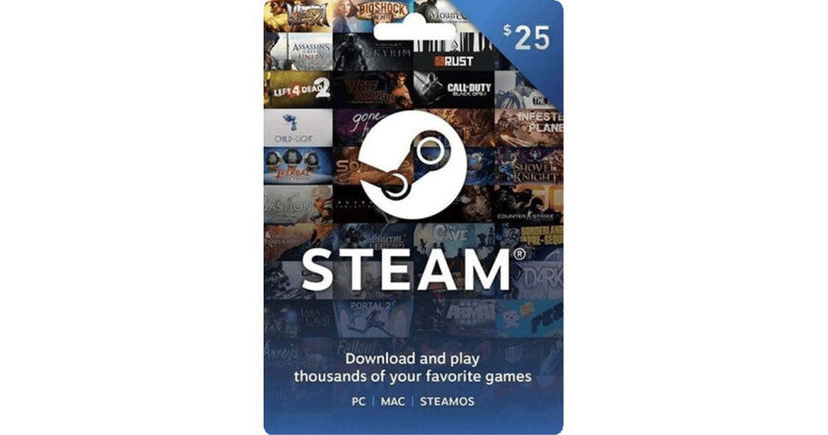 Steam Gift Card US | $25 | Get games and upgrades in the US