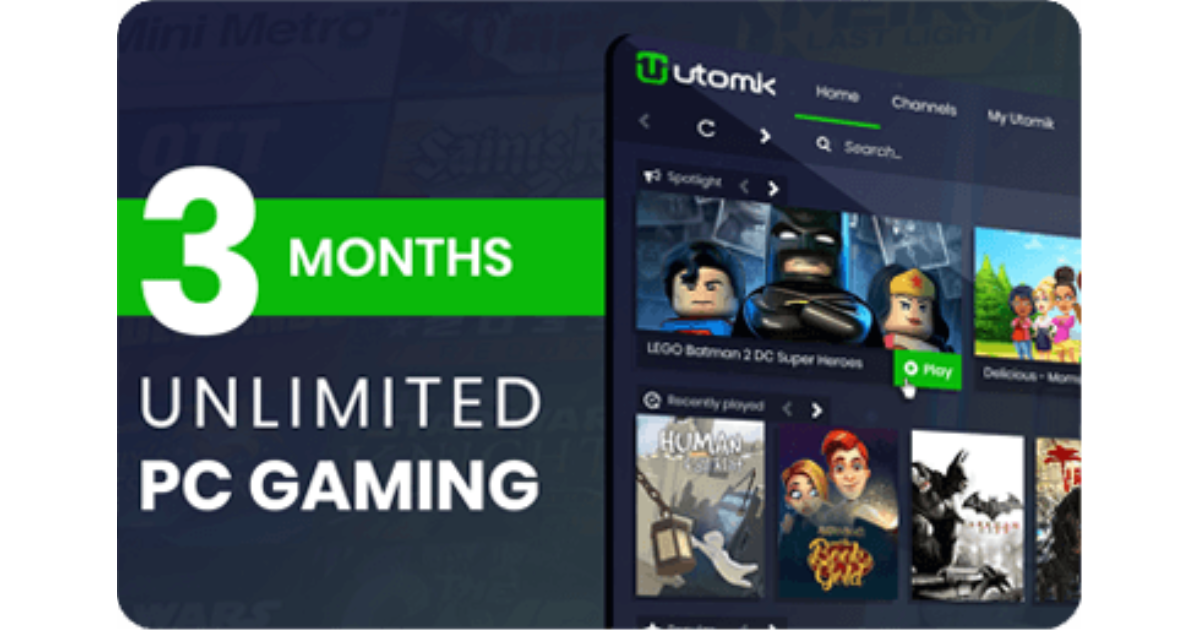 Utomik 3 Months | €18 | Gamecardsdirect.com