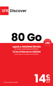 SFR Discover 80 Go | € 14,99 | Directement par e-mail