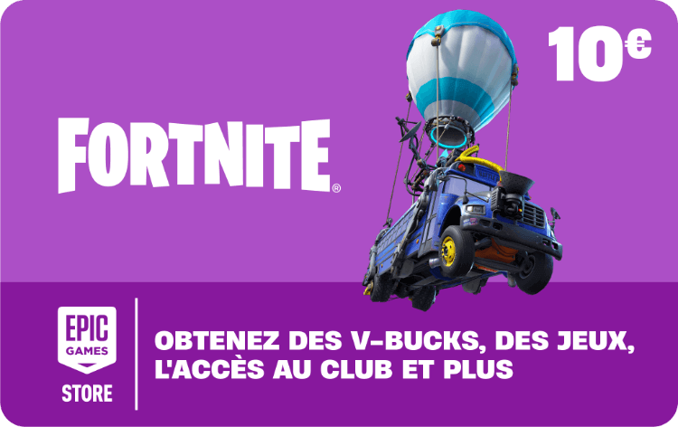 Epic Carte-cadeau | 10 € | Parfait pour Fortnite et Rocket League