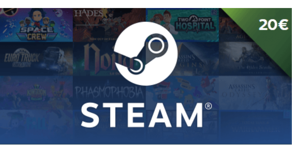 Steam Gift Card | €20 | Your key to unlimited PC gaming