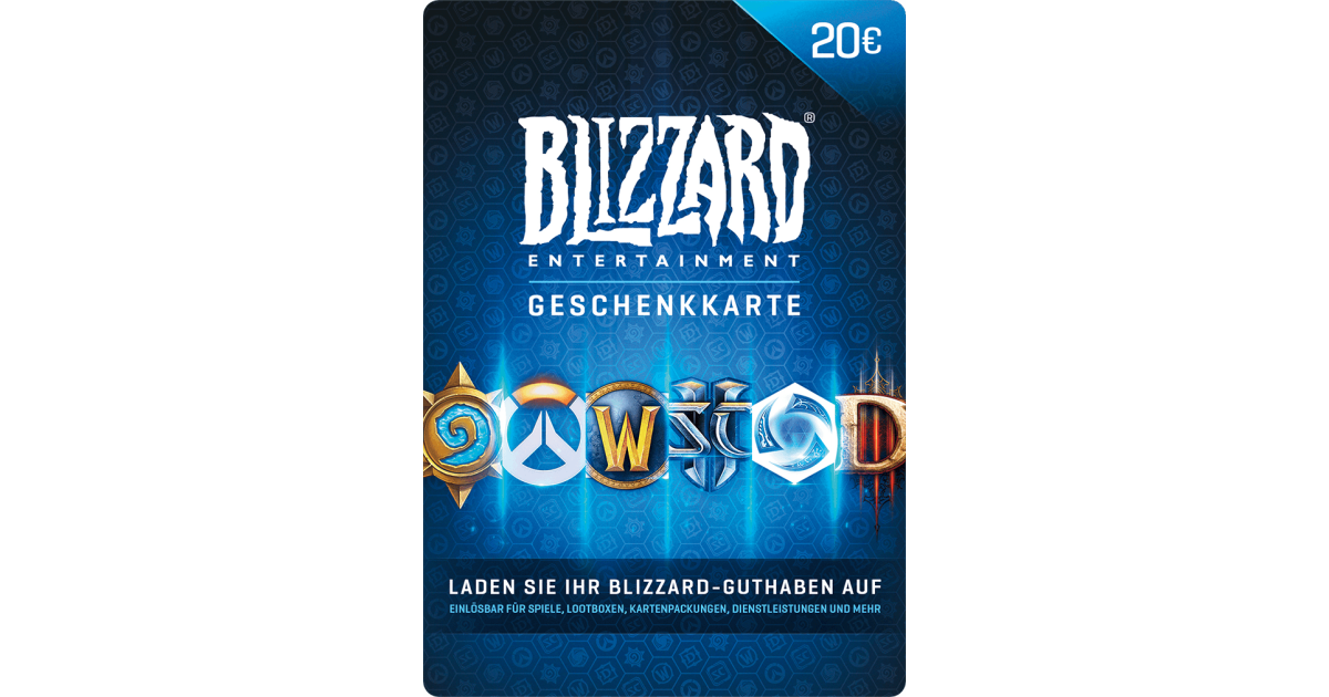 Blizzard Gutschein | €20 | Gamecardsdirect.com