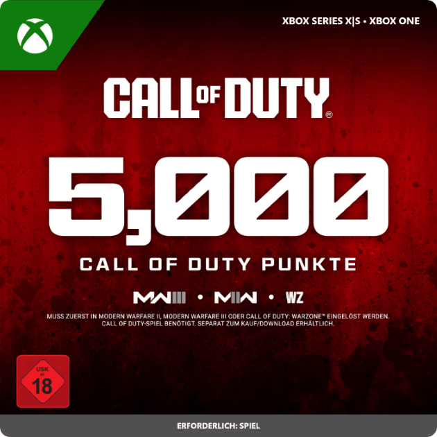 Kaufe 5000 CoD Points | Xbox | Perfekt für Modern Warfare