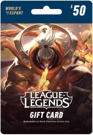 Buy your League of Legends 50 dollar gift card at Gamecardsdirect